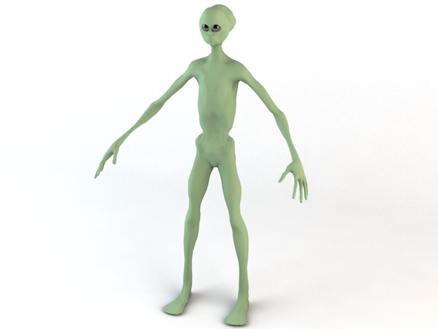 Alien Character 3d Model