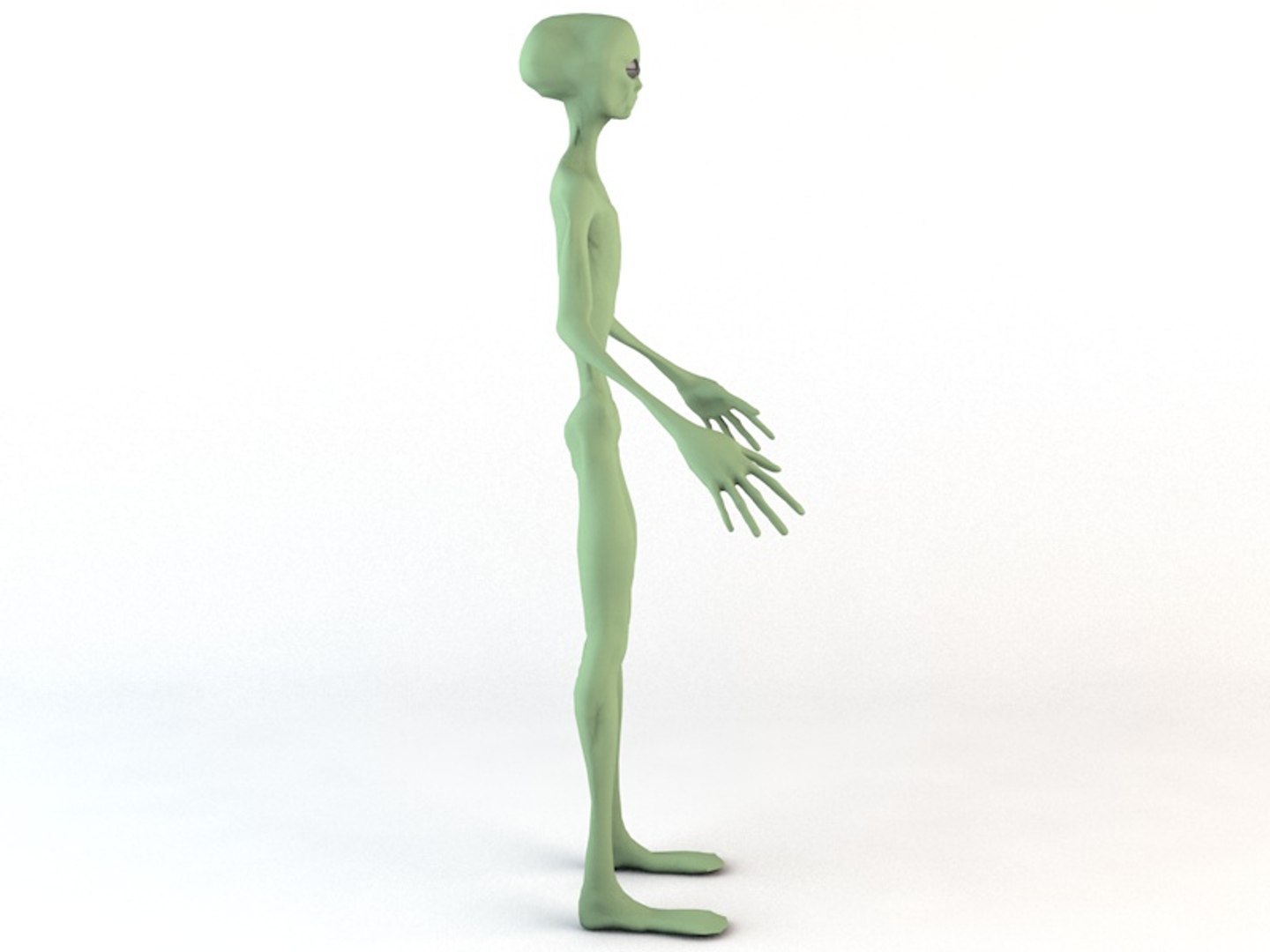 Alien Character 3d Model