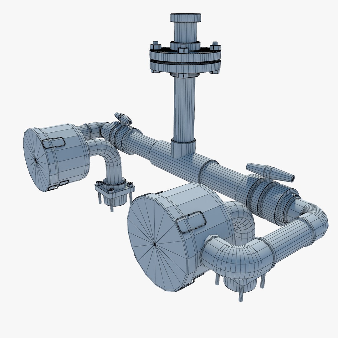 Pipe Pipeline 3d Model