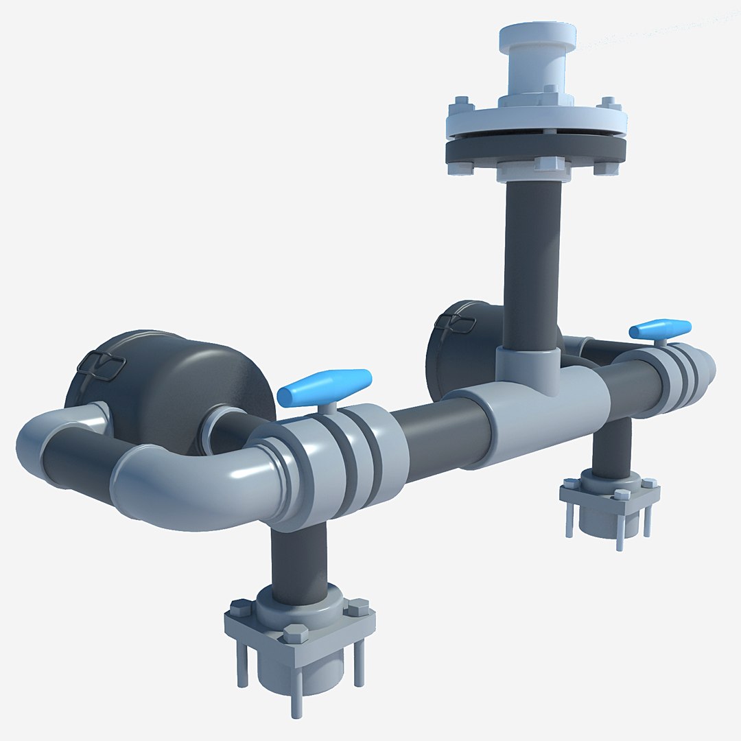 Pipe Pipeline 3d Model