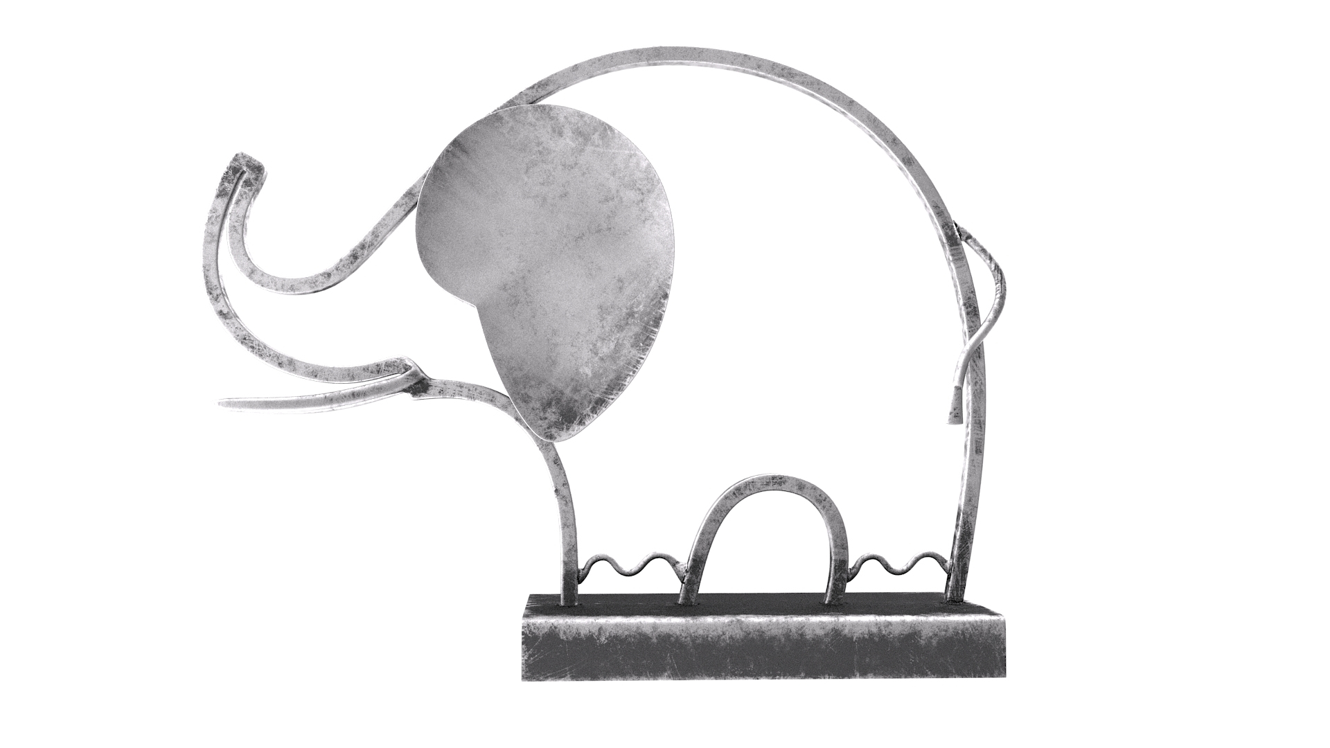 3D Statue Elephant - TurboSquid 1634580