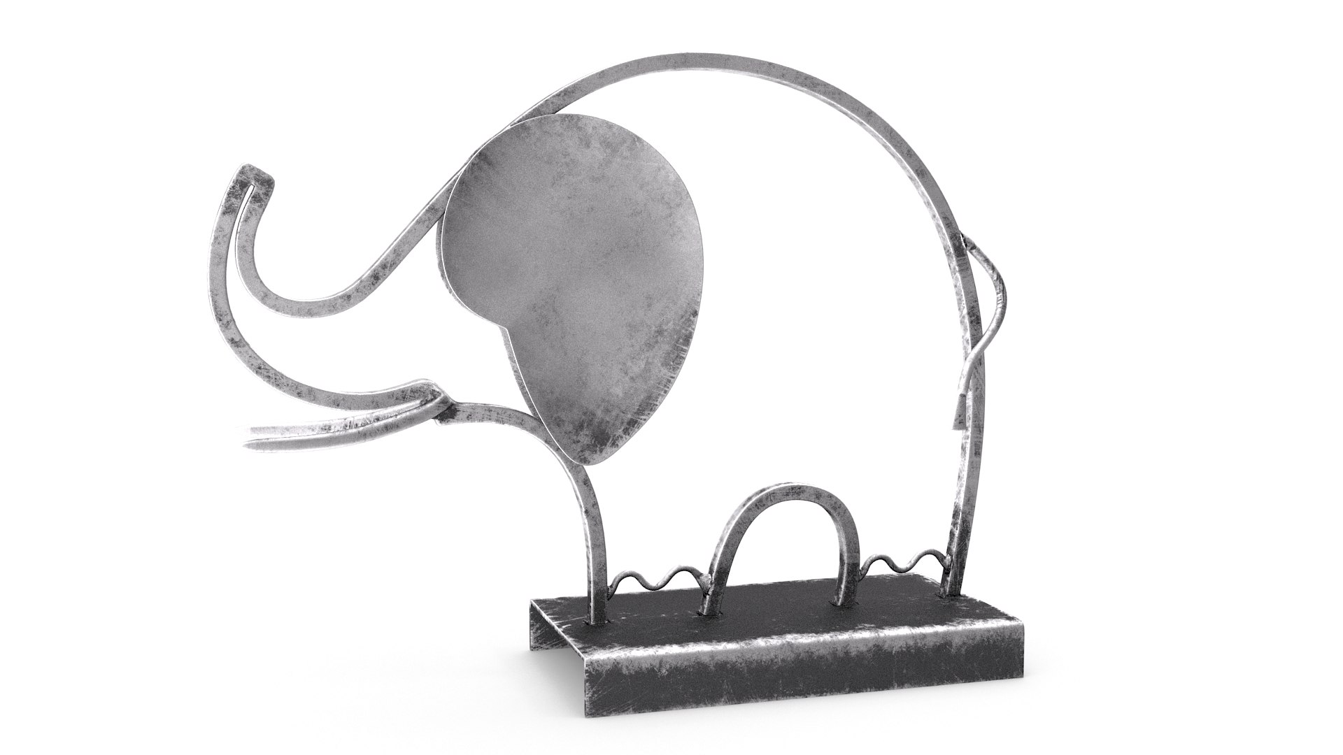 3D Statue Elephant - TurboSquid 1634580