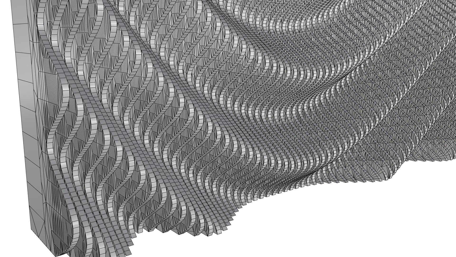 Multiple Waves Wooden Wall 3D Model - TurboSquid 2179779