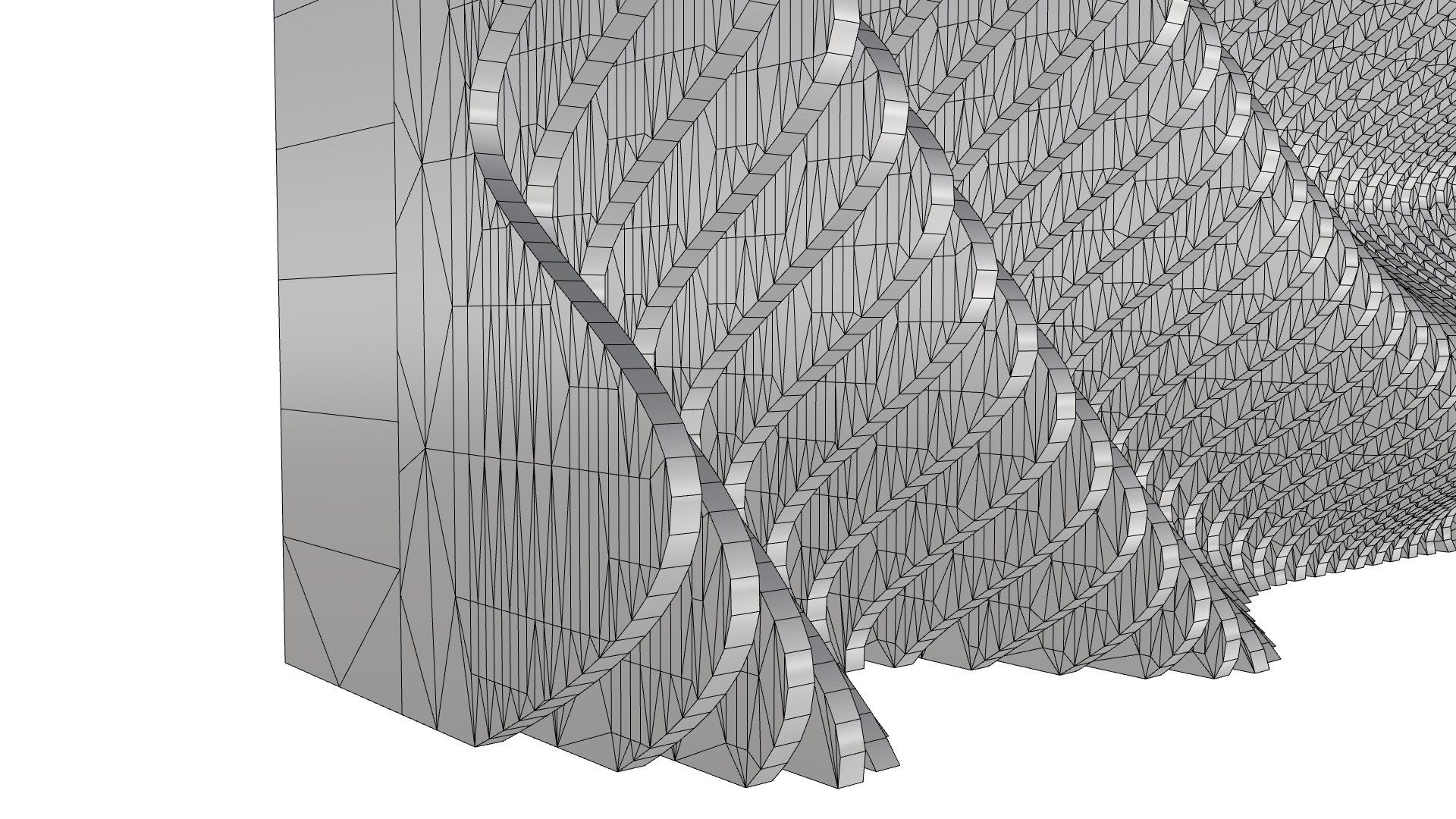 Multiple Waves Wooden Wall 3D Model - TurboSquid 2179779