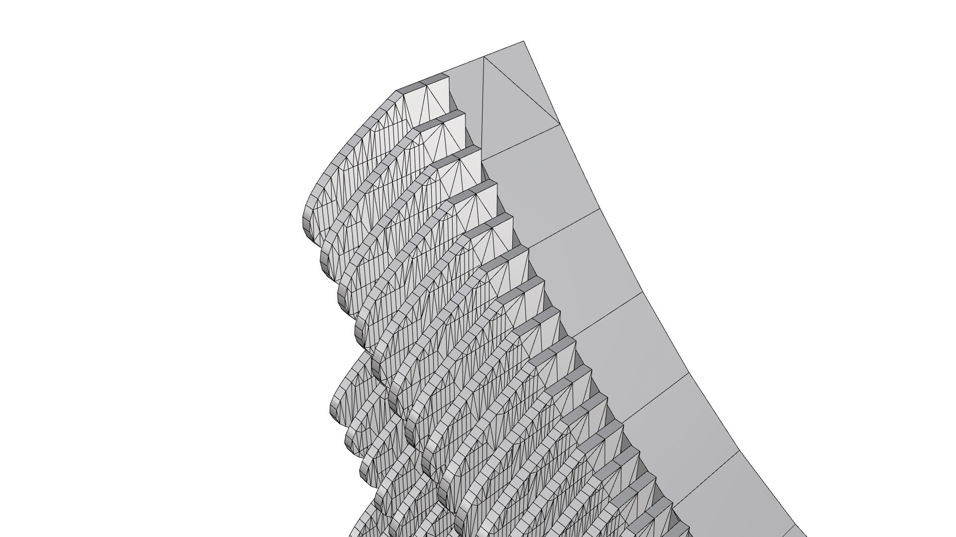 Multiple Waves Wooden Wall 3D Model - TurboSquid 2179779