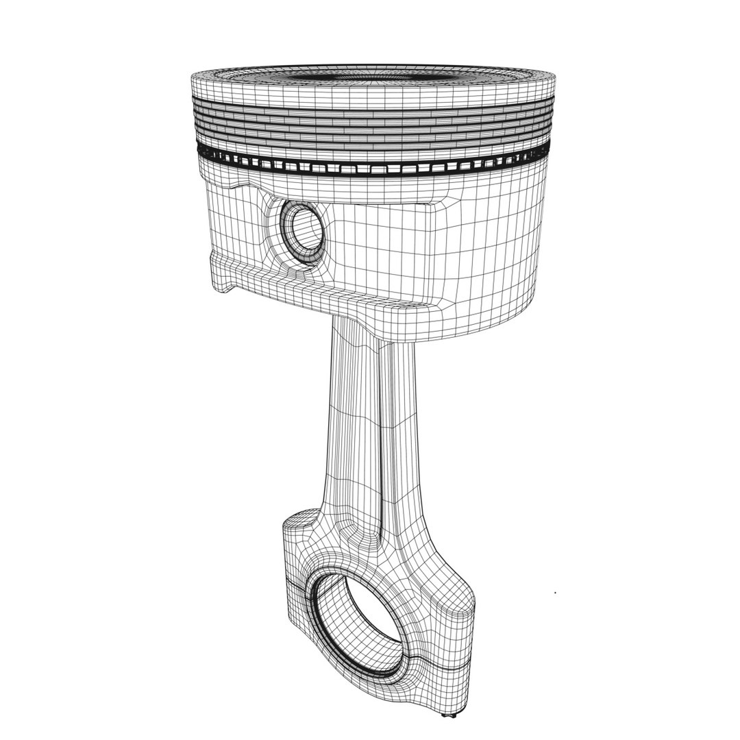 3D Model Piston Cylinder Vehicle - TurboSquid 1677138