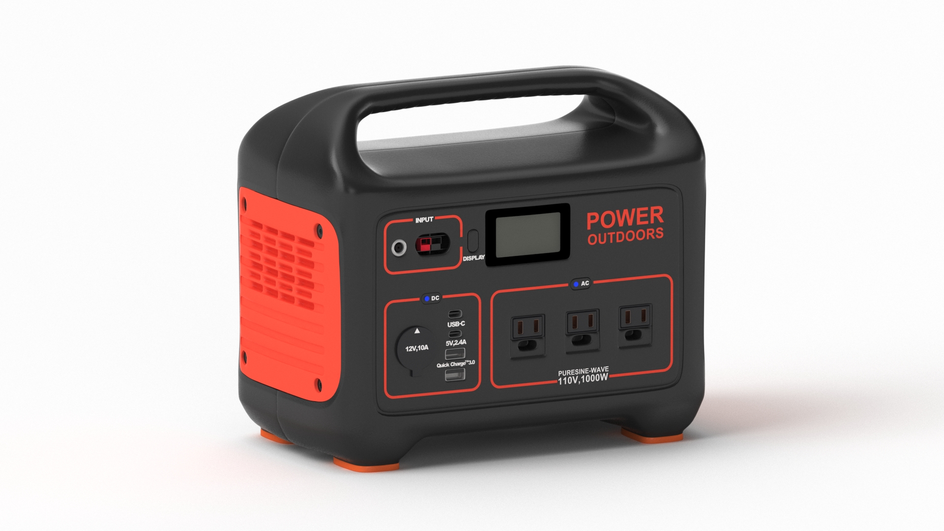 Jackery portable power modeled 3D model - TurboSquid 1550021