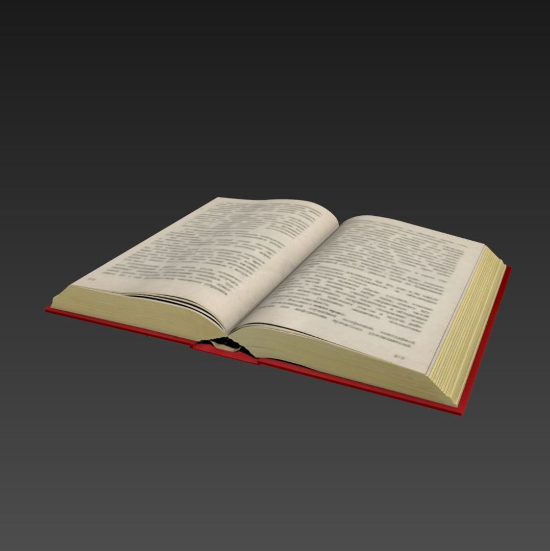 3d Open Book