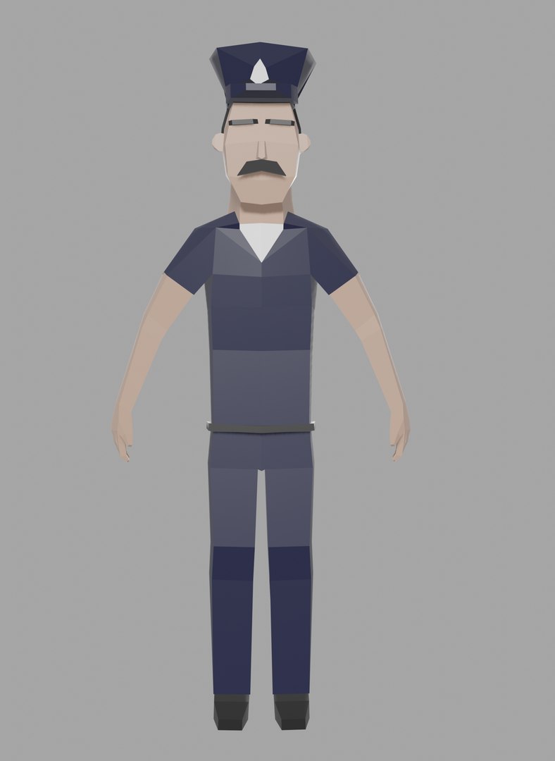 3D Policeman Unity Model - TurboSquid 1565910