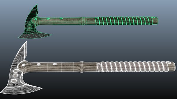 Hatchet axe 3D model - TurboSquid 1326677