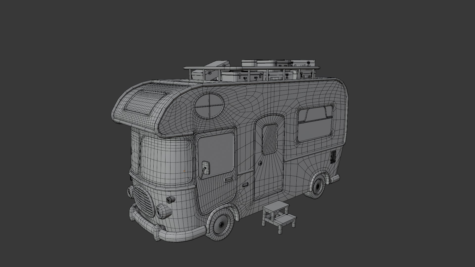 Stylized Furnished Caravan Camper 3D - TurboSquid 2360954