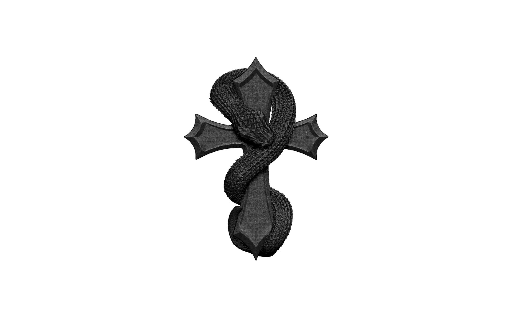 3D Model Snake Cross - TurboSquid 2198873