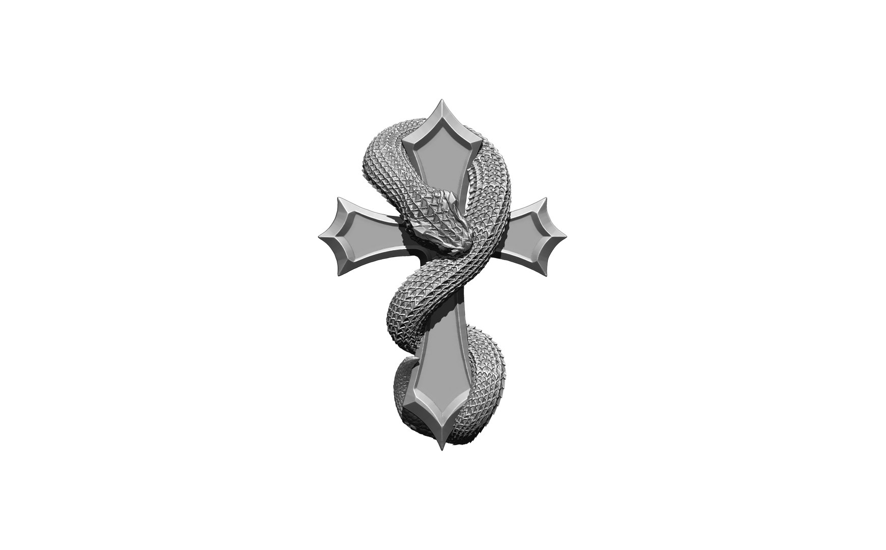 3D Model Snake Cross - TurboSquid 2198873