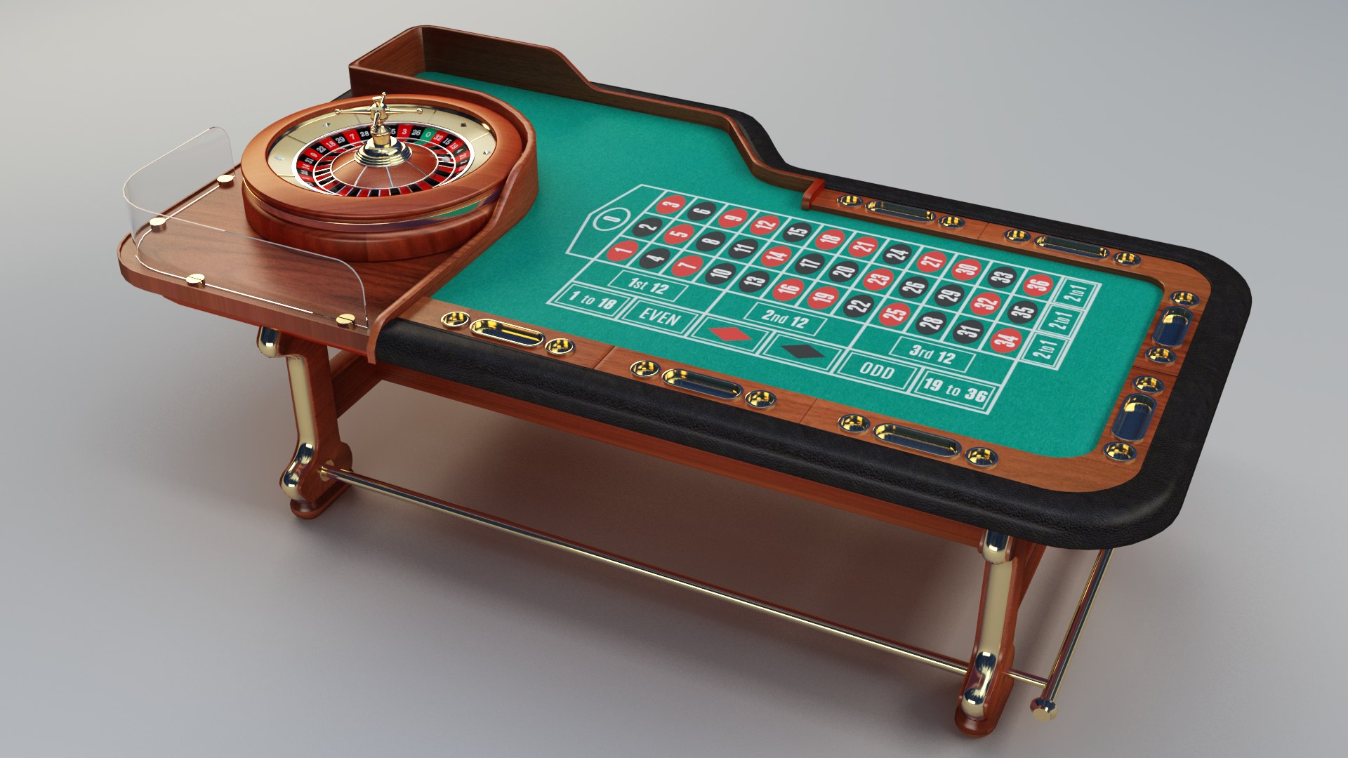 3D Roulette Table - TurboSquid 1515793