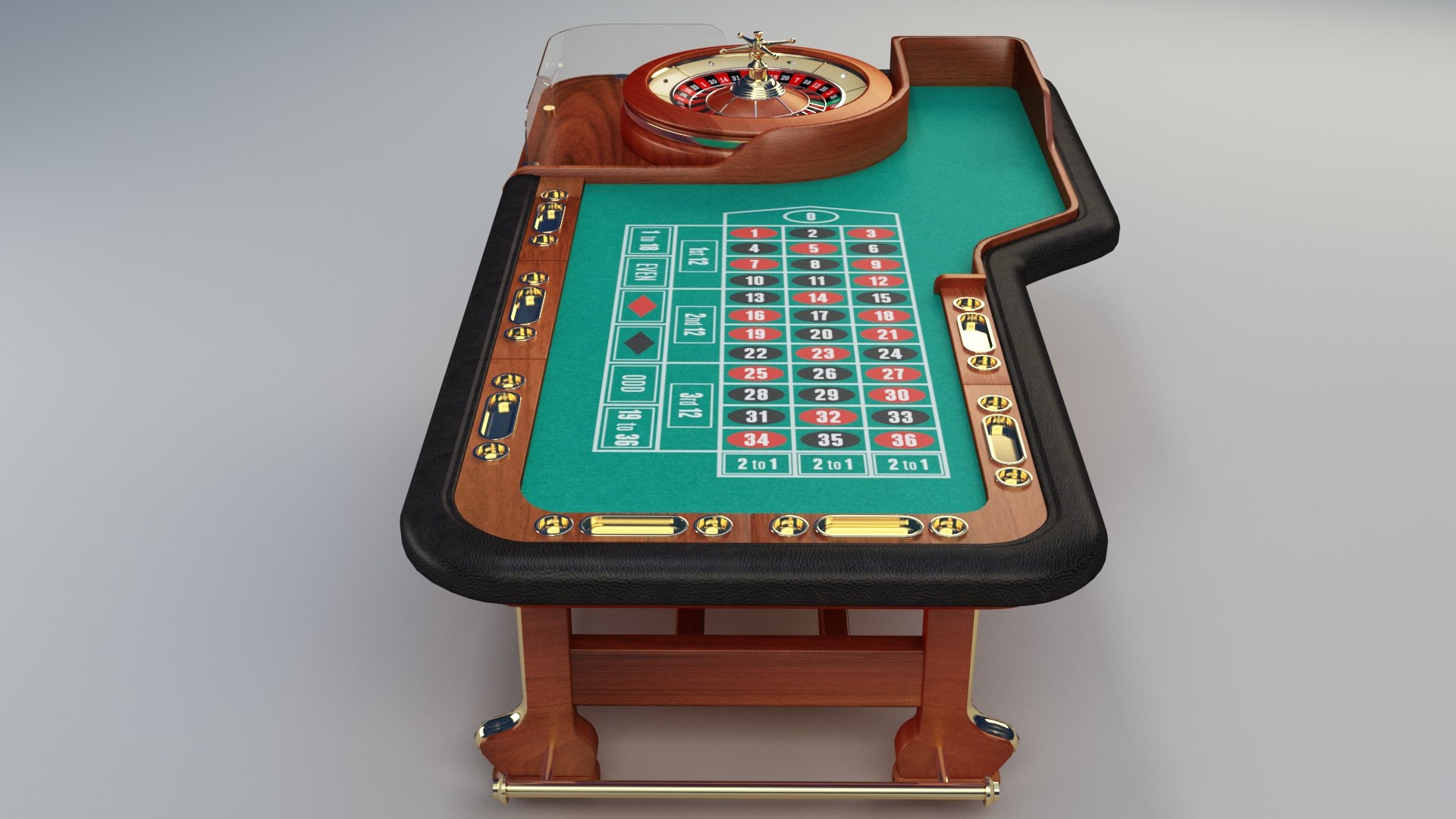 3D Roulette Table - TurboSquid 1515793