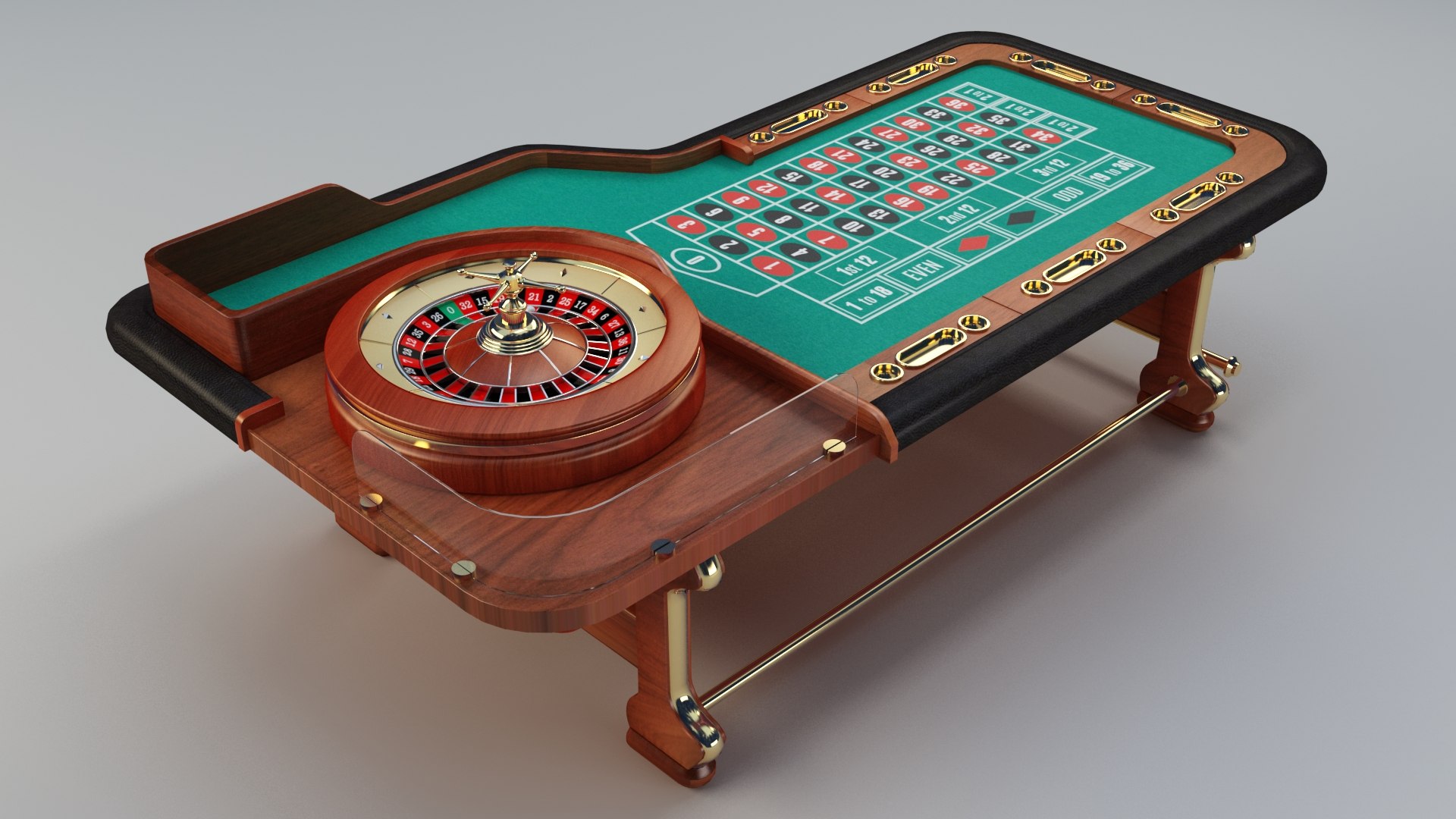 3D Roulette Table - TurboSquid 1515793