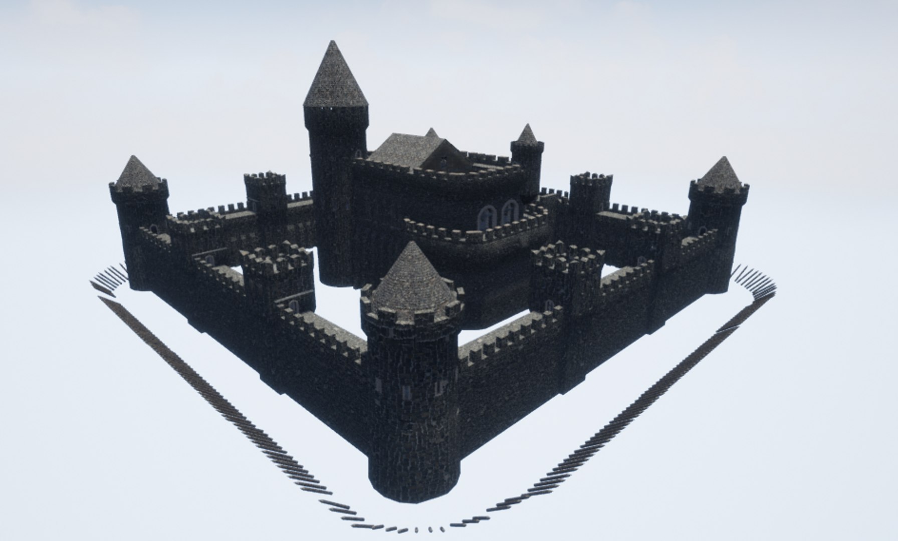 3D Modular Medieval Castle - TurboSquid 1470266