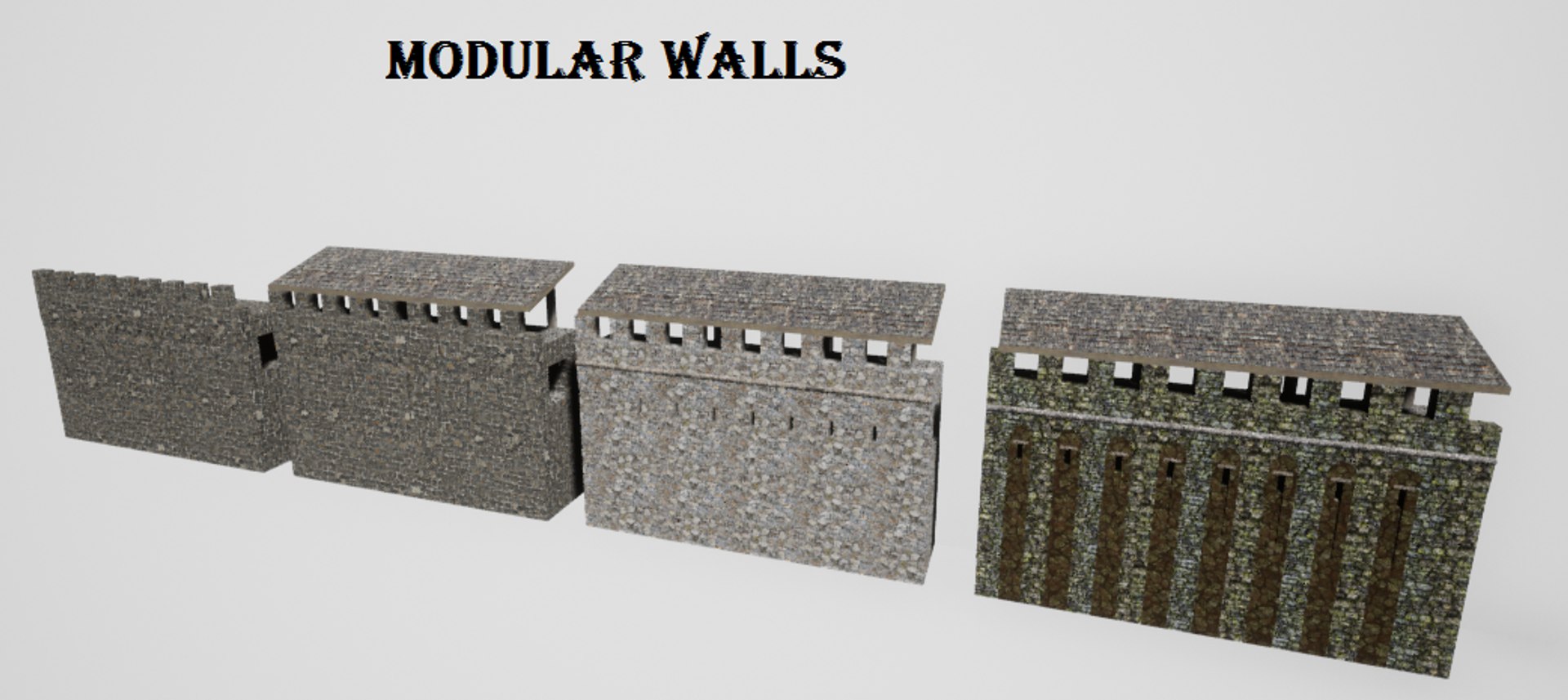 3D Modular Medieval Castle - TurboSquid 1470266