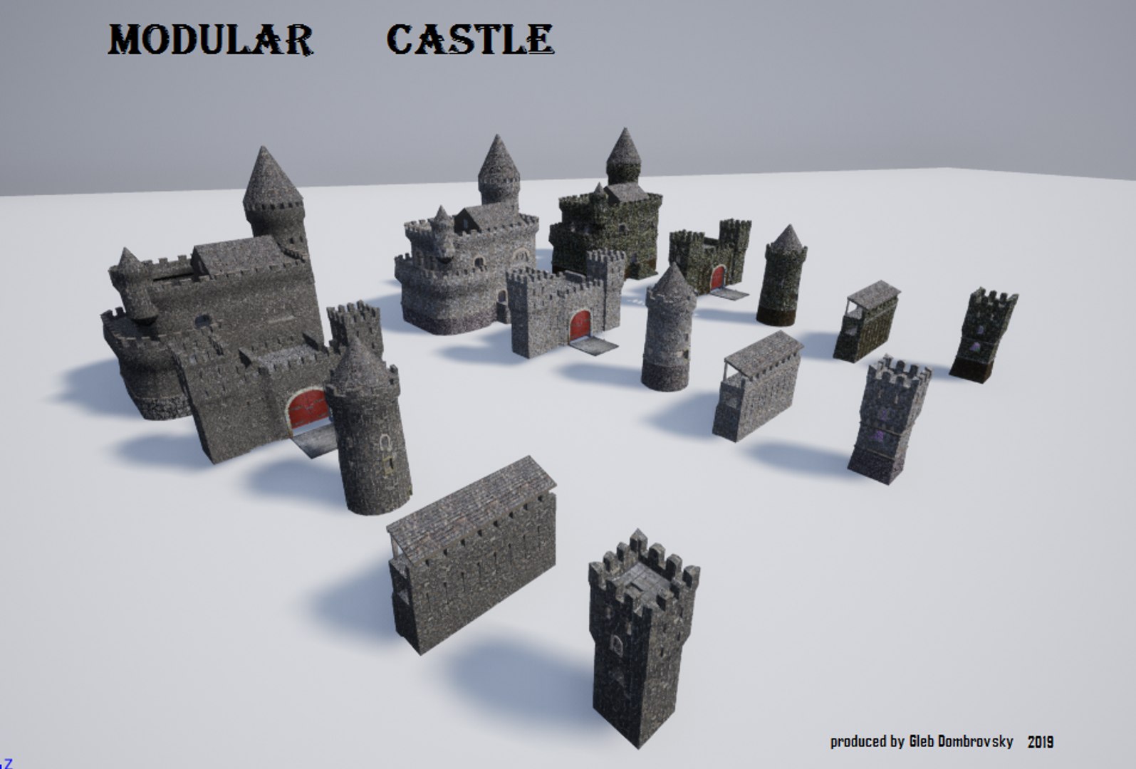 3D Modular Medieval Castle - TurboSquid 1470266
