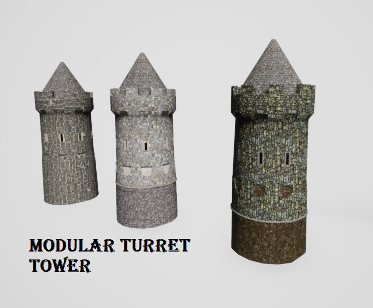 3D Modular Medieval Castle - TurboSquid 1470266
