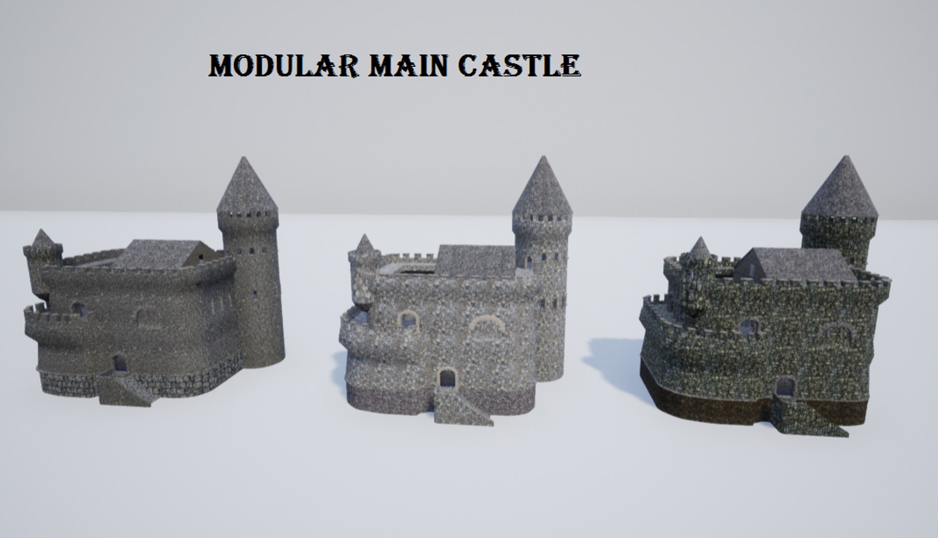 3D Modular Medieval Castle - TurboSquid 1470266