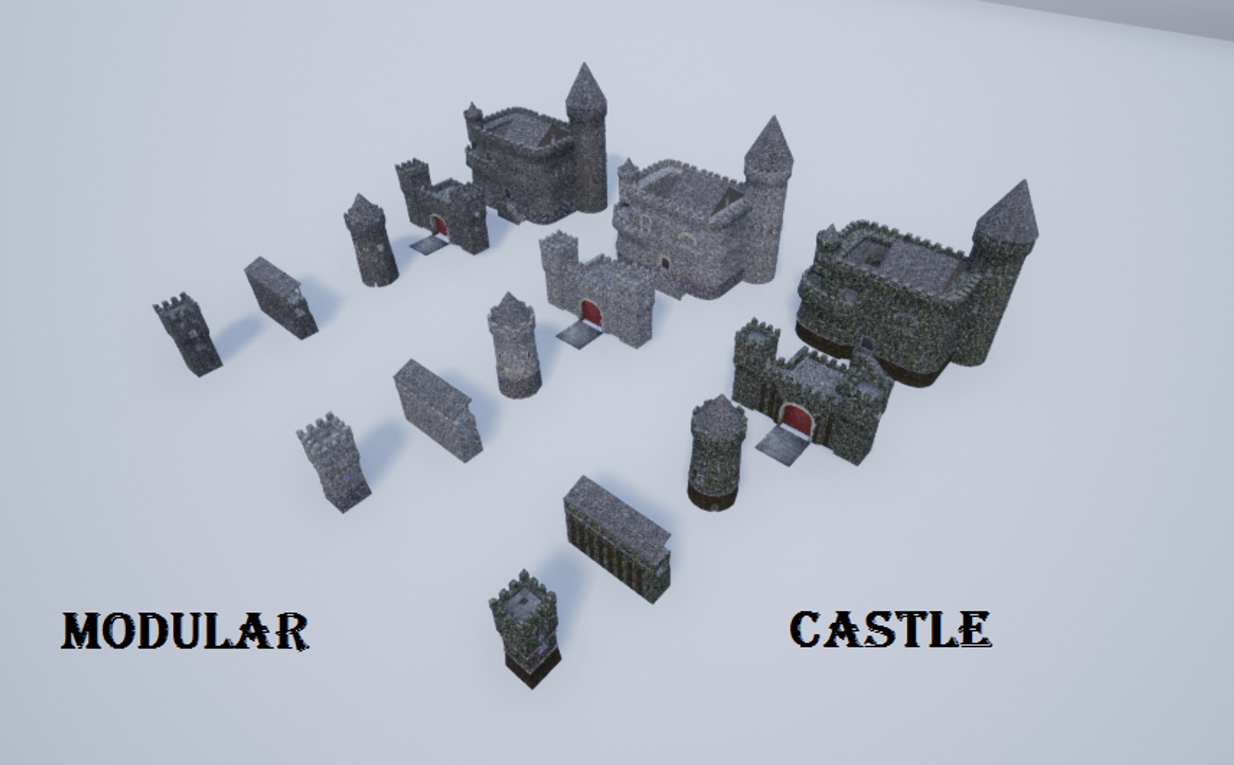 3D Modular Medieval Castle - TurboSquid 1470266