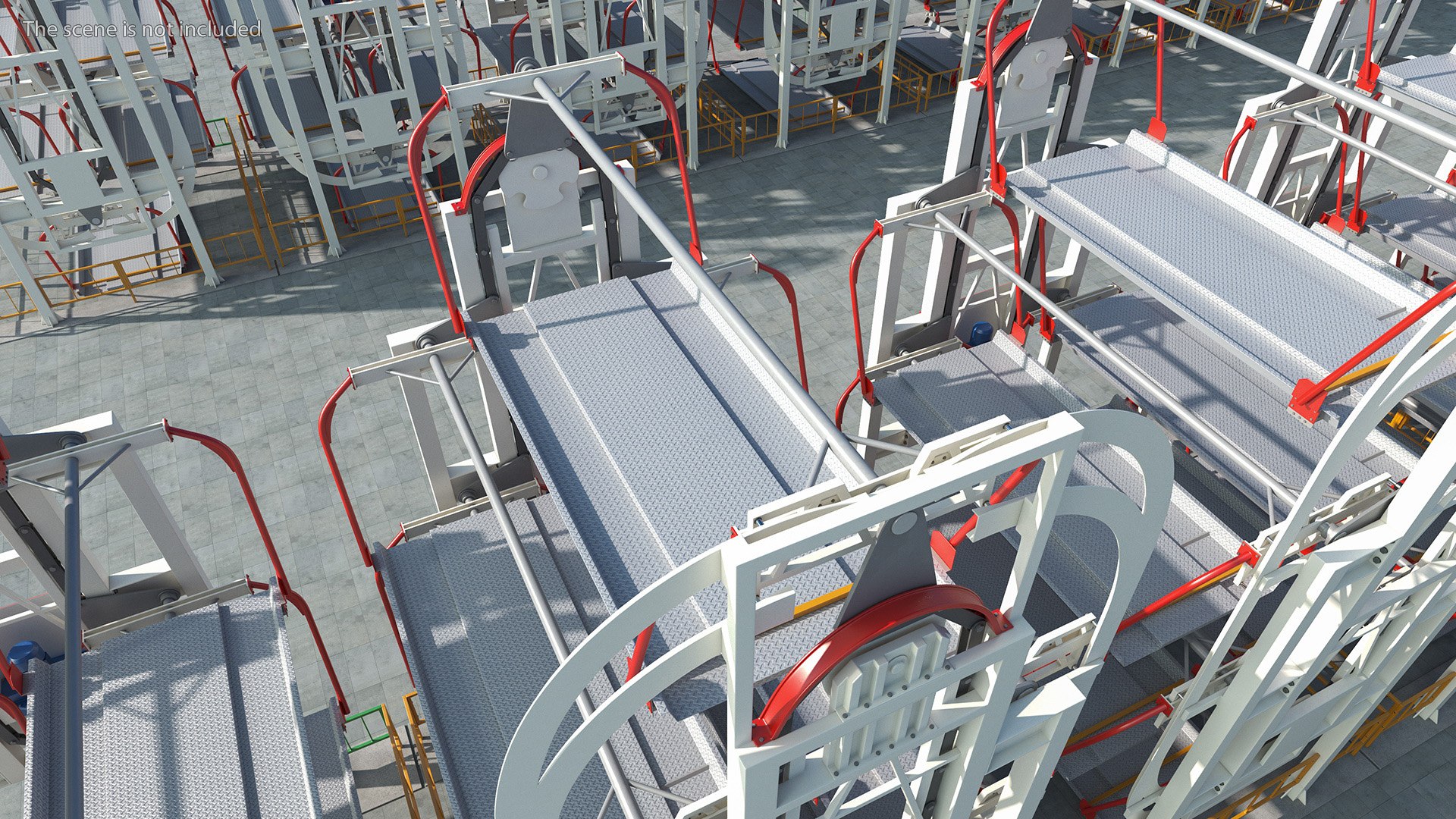 6 Place Rotary Car Parking Lift System Rigged 3D - TurboSquid 2076118