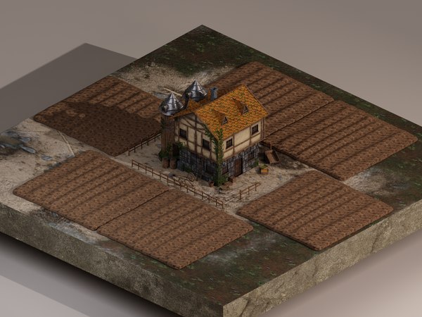 Farmhouse Blender Models for Download | TurboSquid
