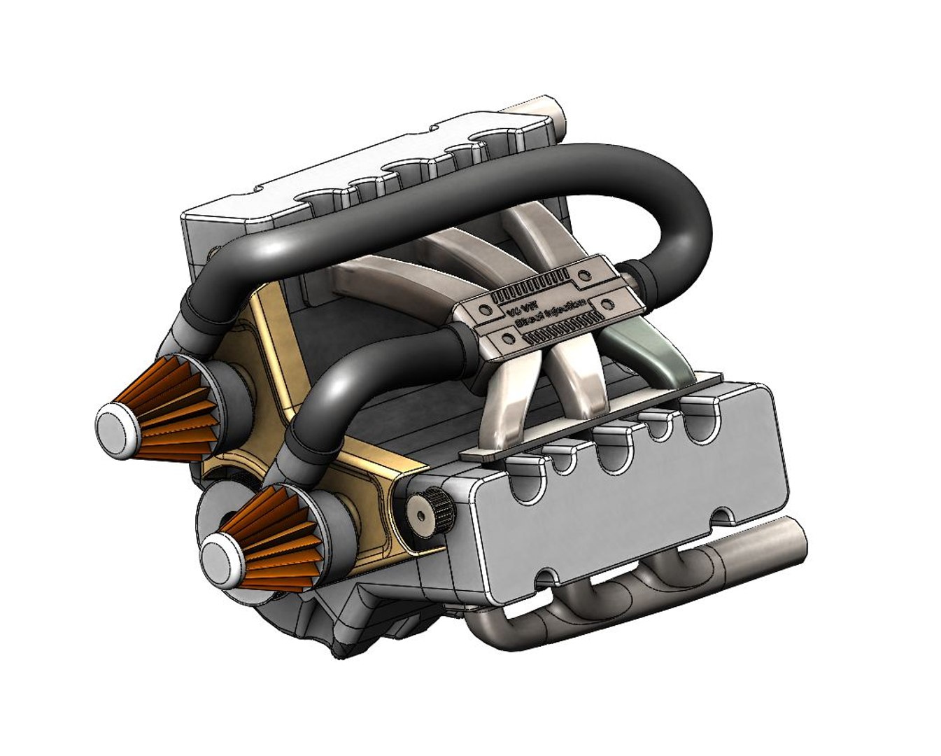 3D V6 Engine Model - TurboSquid 1251576