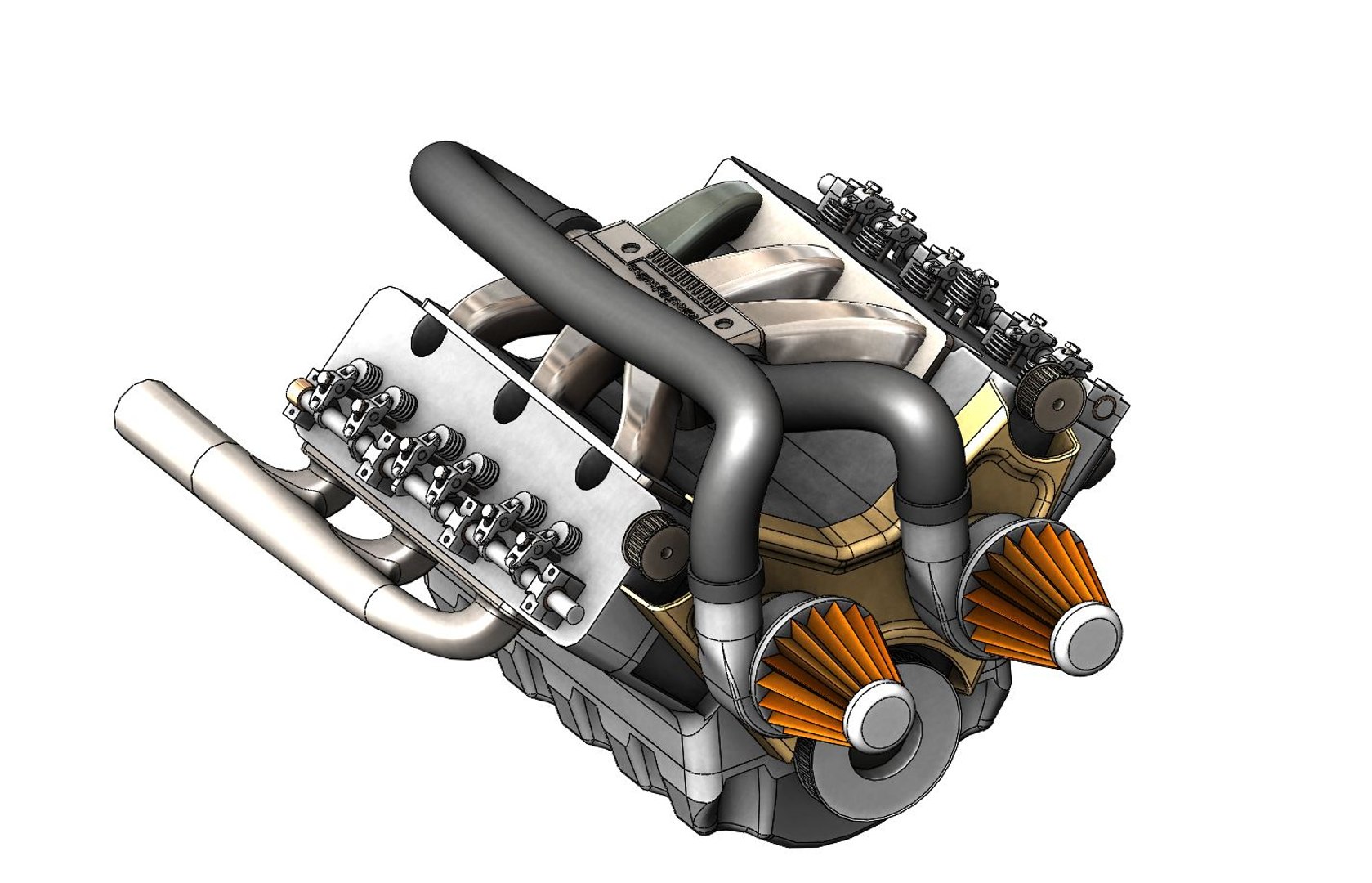 3D V6 Engine Model - TurboSquid 1251576