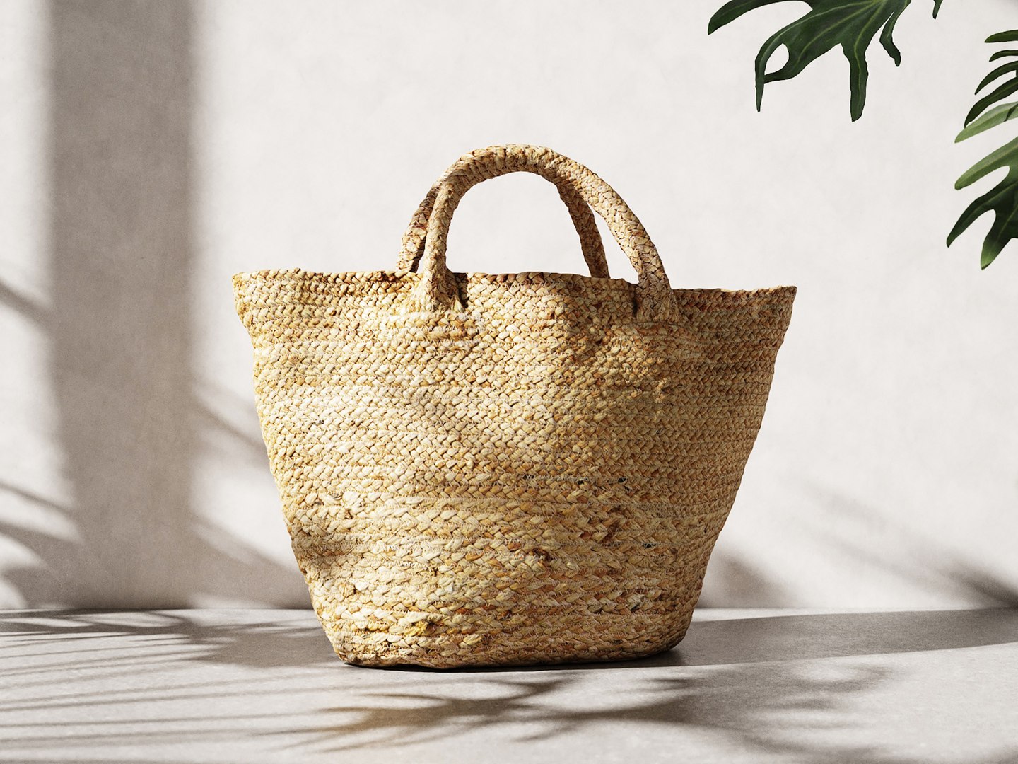 Jute Basket Bag 3D Model - TurboSquid 2151677