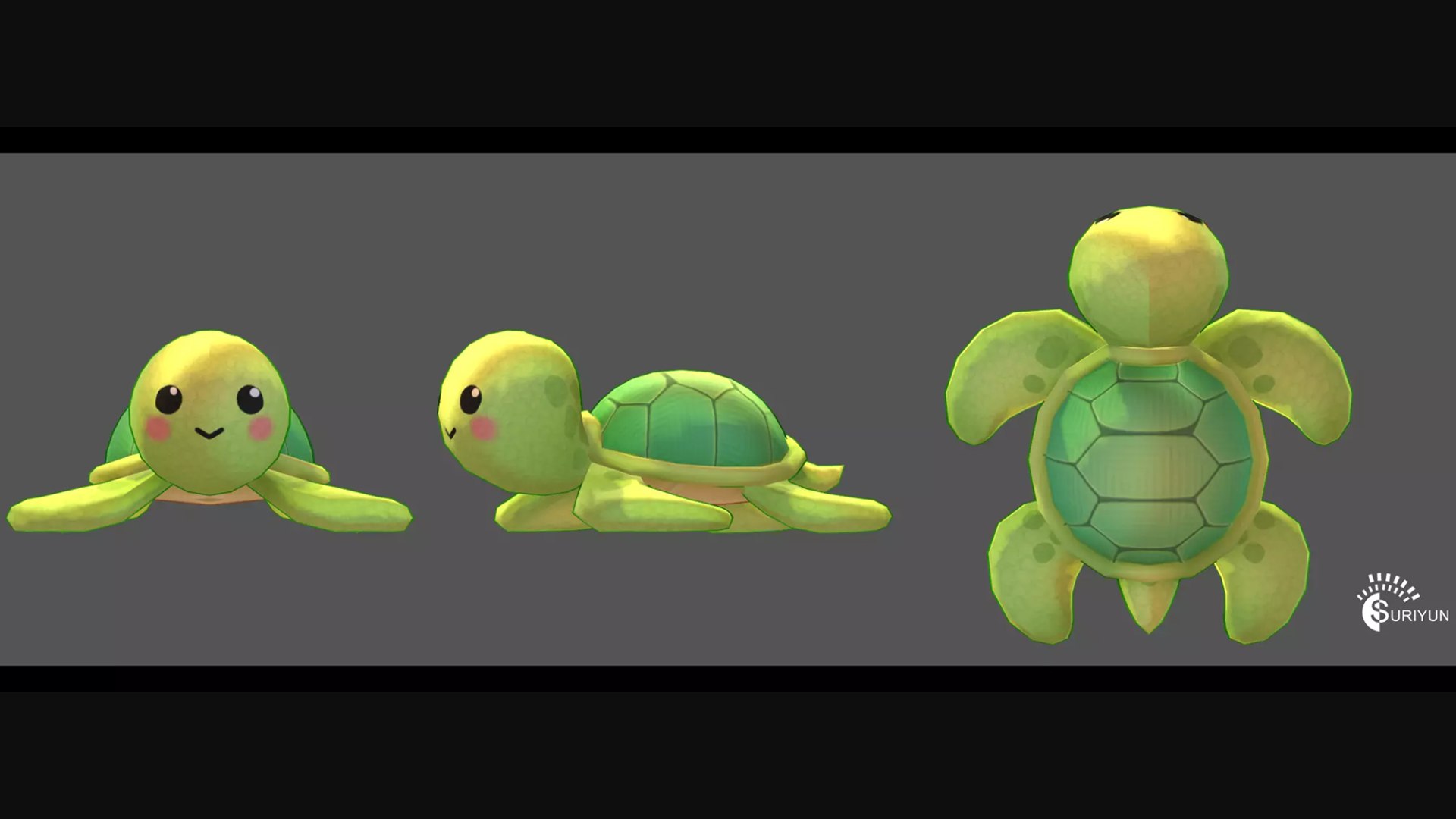 3D Model Cute Turtle - TurboSquid 2164944