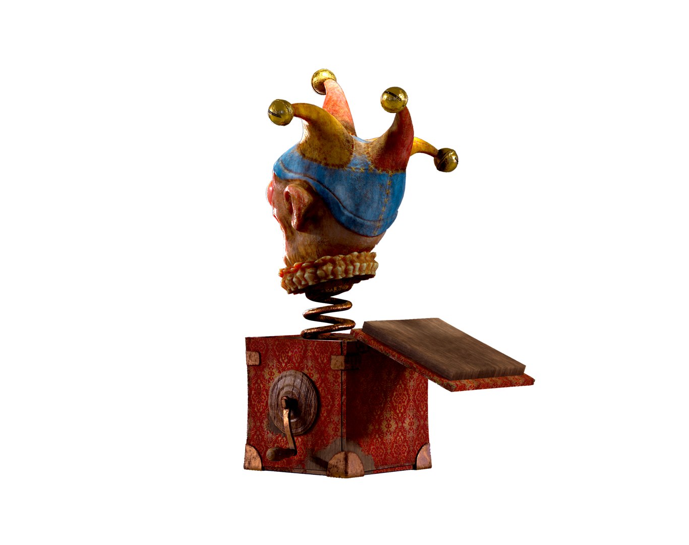 3D Scary Toy Clown In The Box - TurboSquid 1982895
