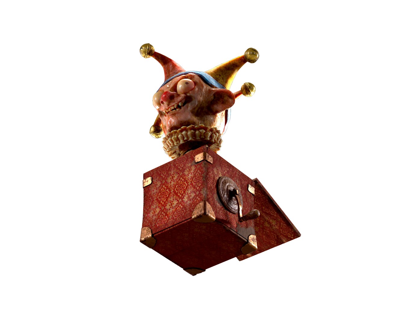 3D Scary Toy Clown In The Box - TurboSquid 1982895