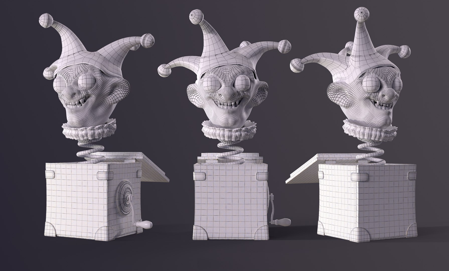 3D Scary Toy Clown In The Box - TurboSquid 1982895