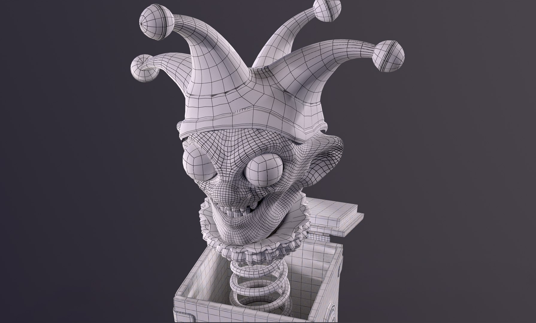 3D Scary Toy Clown In The Box - TurboSquid 1982895