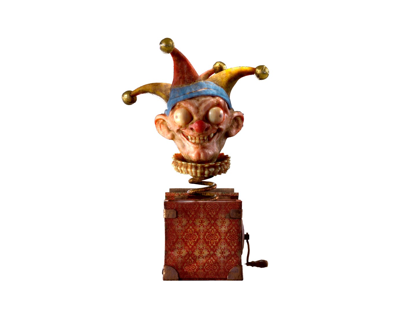 3D Scary Toy Clown In The Box - TurboSquid 1982895