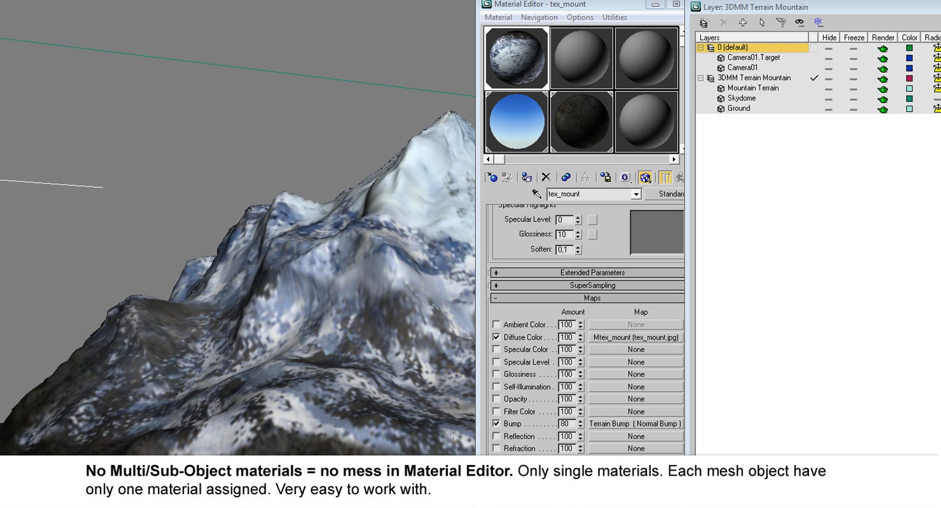 mountain mount 3d model
