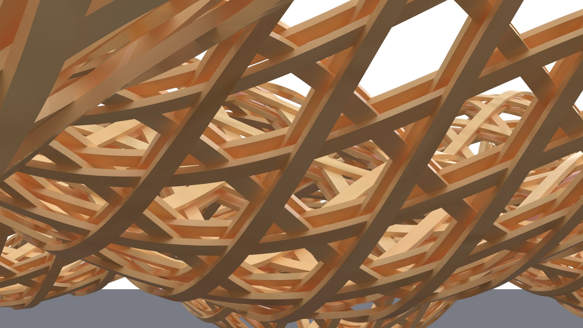3D Parametric Organic Wooden Structure 03 Model - TurboSquid 2413449