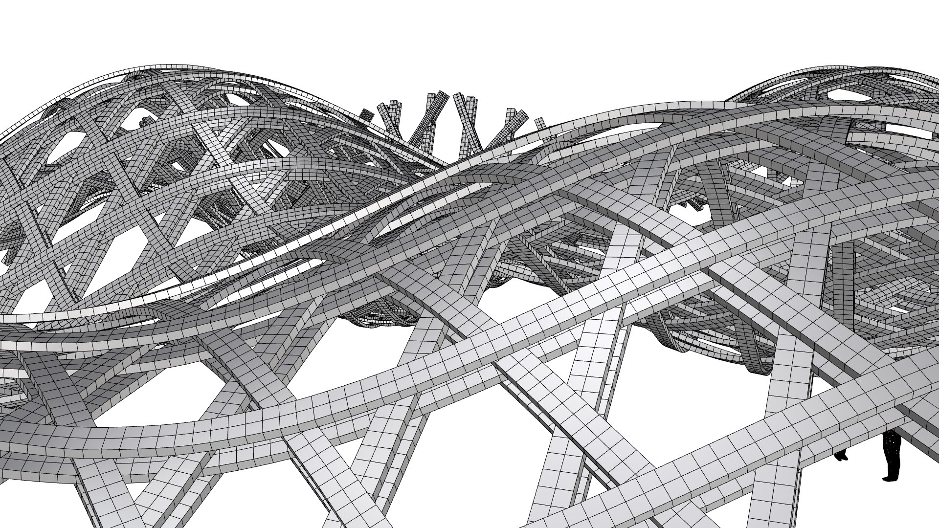3D Parametric Organic Wooden Structure 03 Model - TurboSquid 2413449
