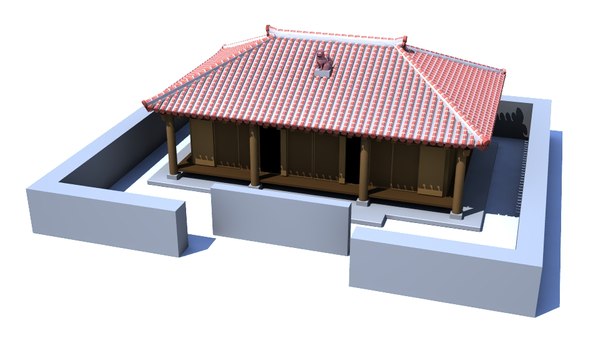 house okinawa 3d obj