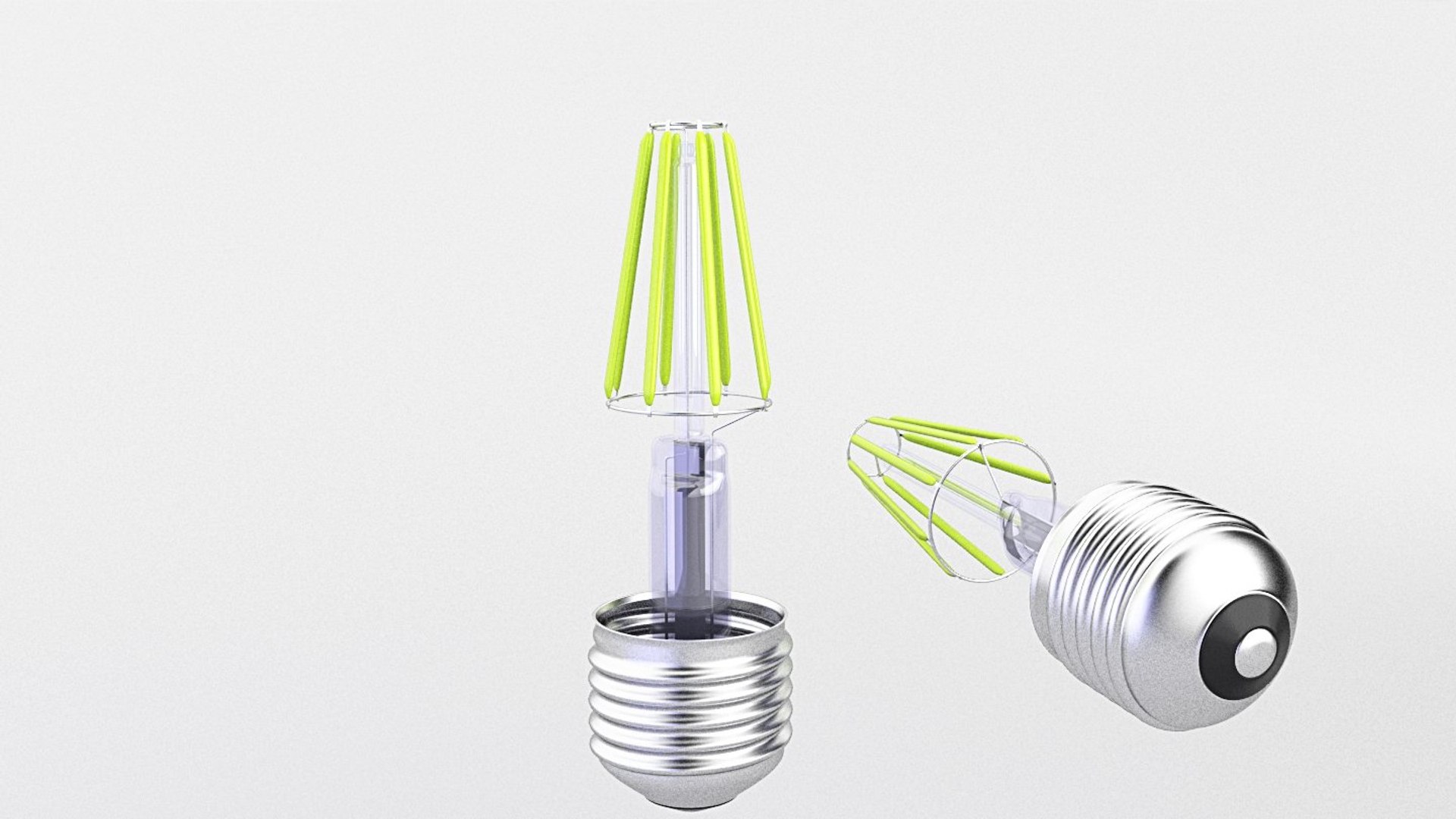 3D Bulb Led Filament Model - TurboSquid 1529341