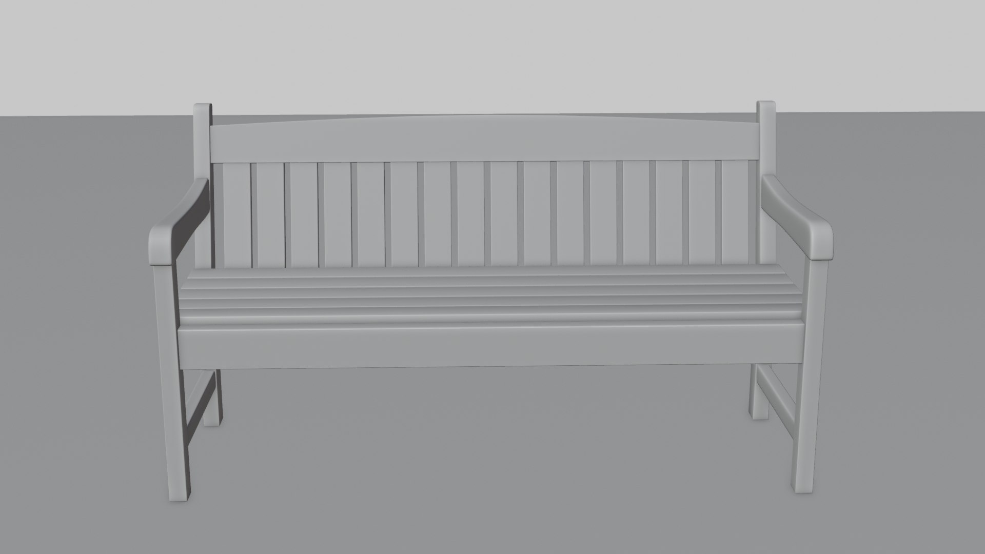 Old Wood Street Bench 3D Model With PBR Texture 3D Model 3D Model ...