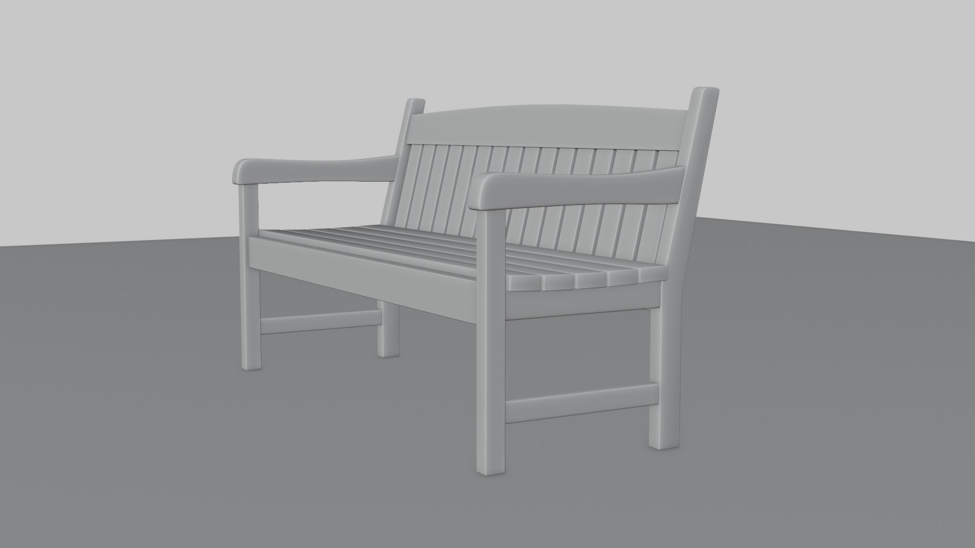 Old Wood Street Bench 3D Model With PBR Texture 3D Model 3D Model ...
