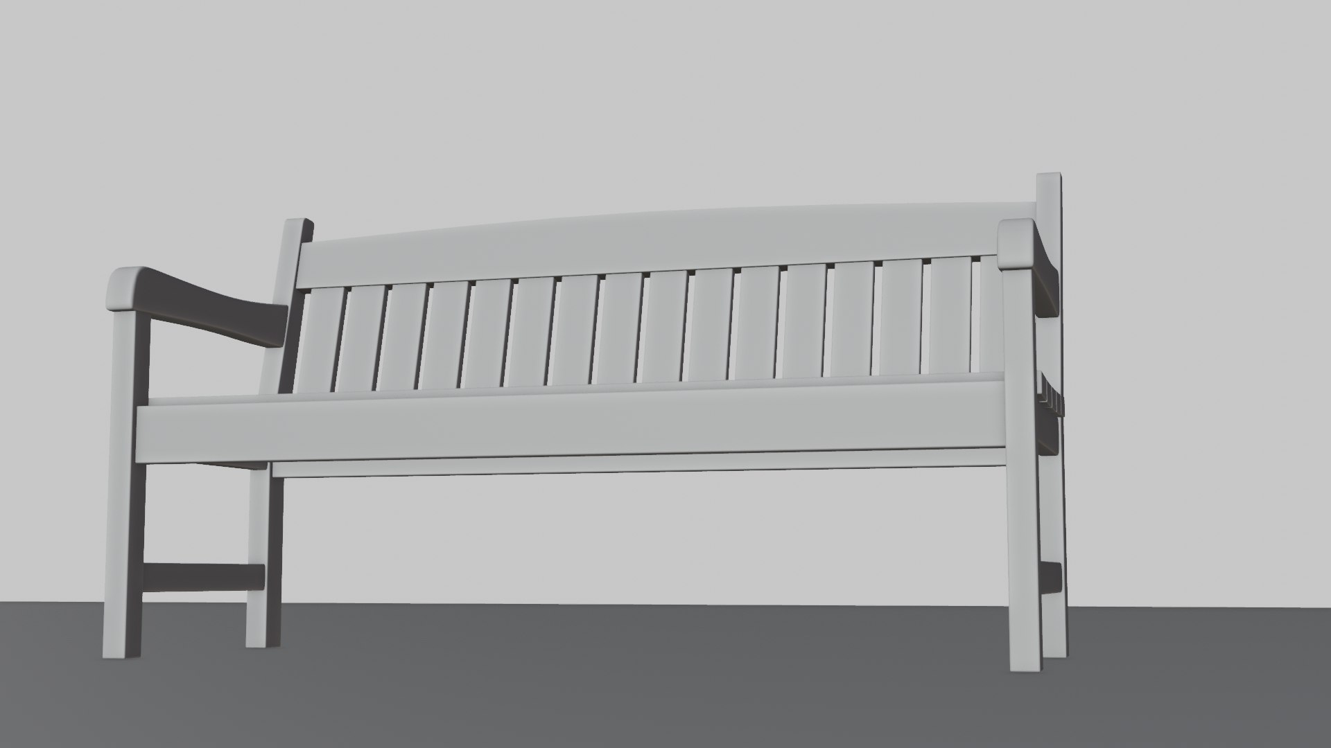 Old Wood Street Bench 3D Model With PBR Texture 3D Model 3D Model ...