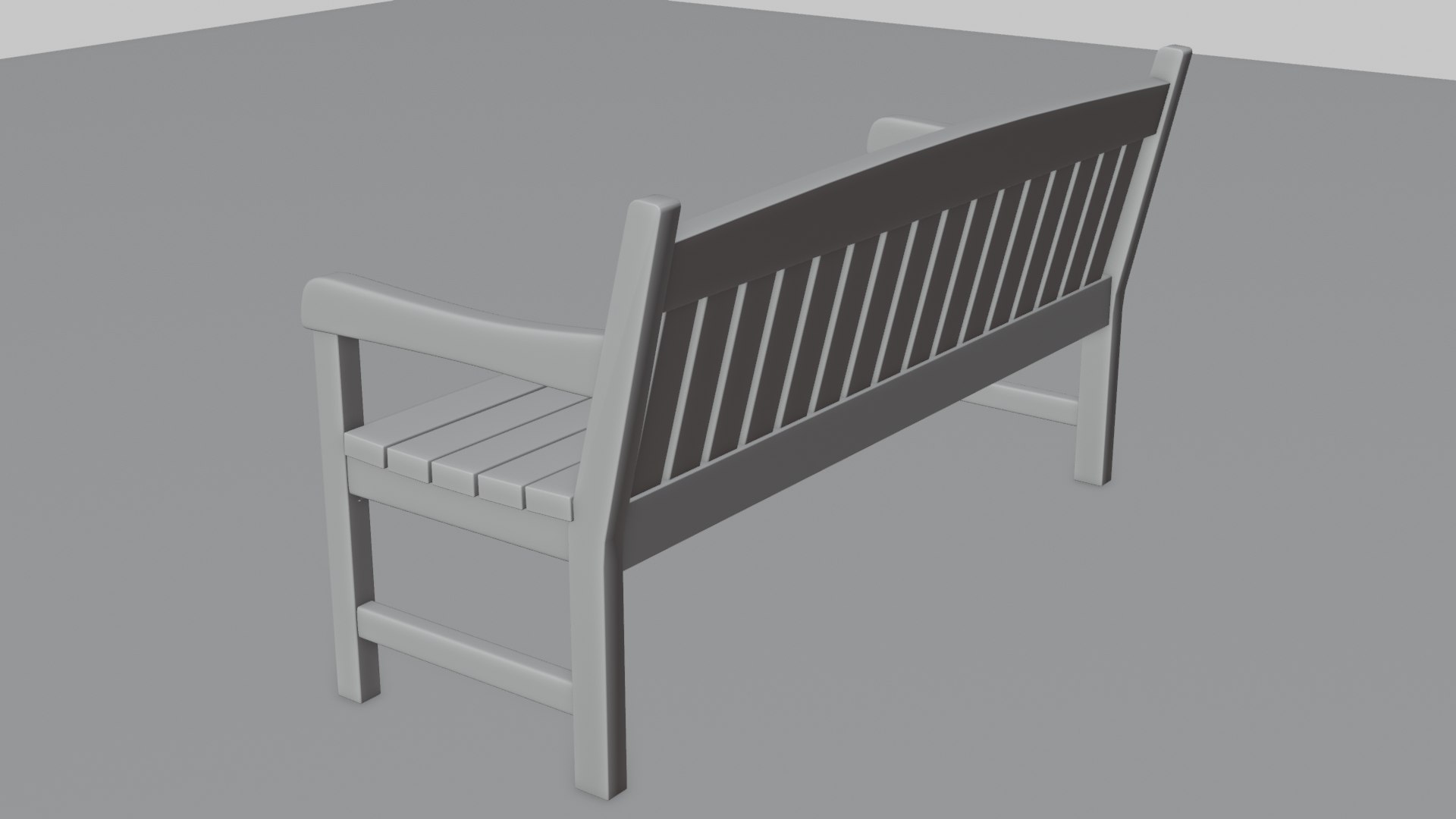 Old Wood Street Bench 3D Model With PBR Texture 3D Model 3D Model ...