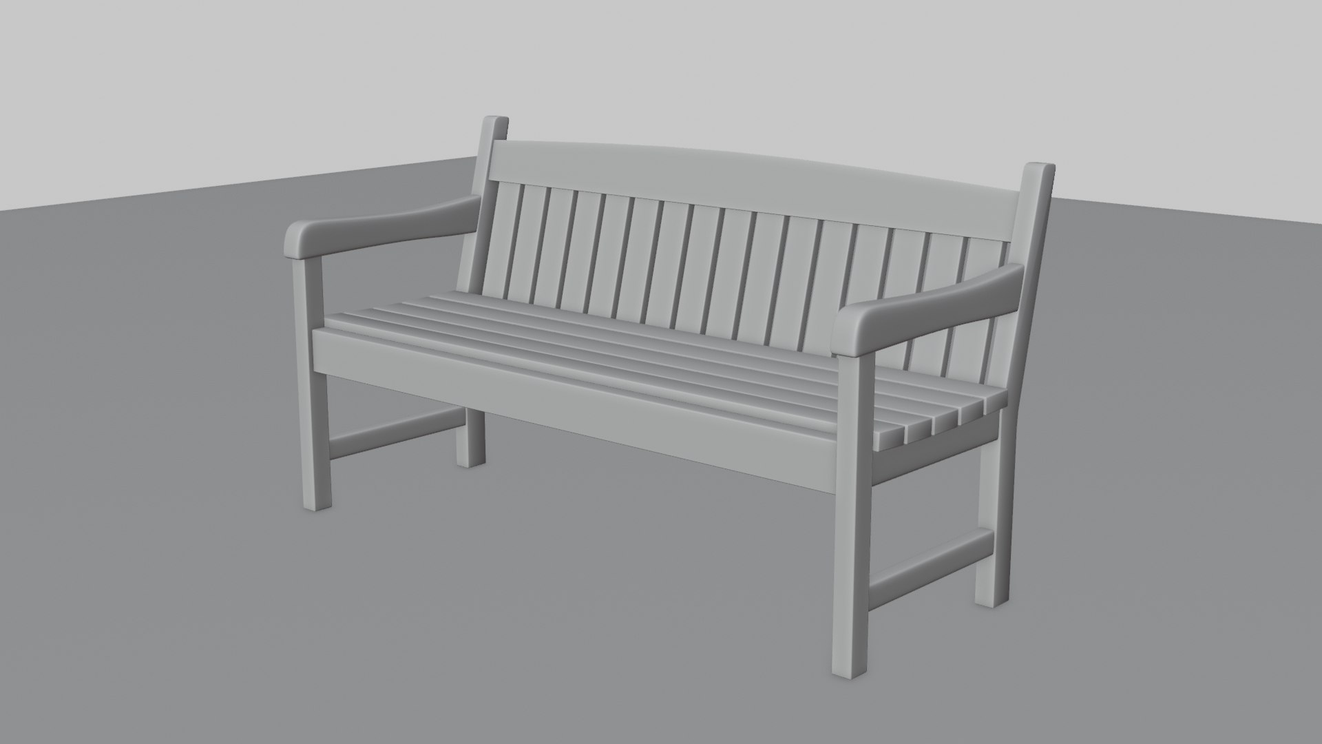 Old Wood Street Bench 3D Model With PBR Texture 3D Model 3D Model ...
