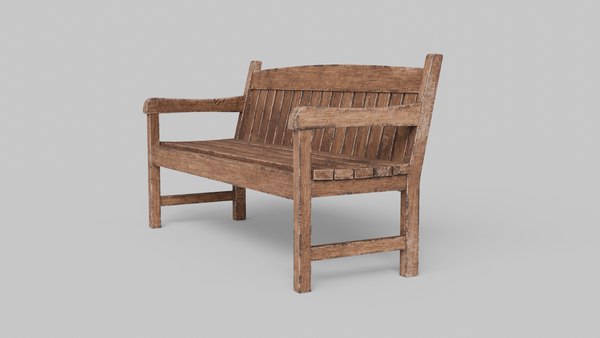 PBR 텍스처가 포함된 Old Wood Street Bench 3D 모델 3D 모델 3D 모델 - TurboSquid 2252076