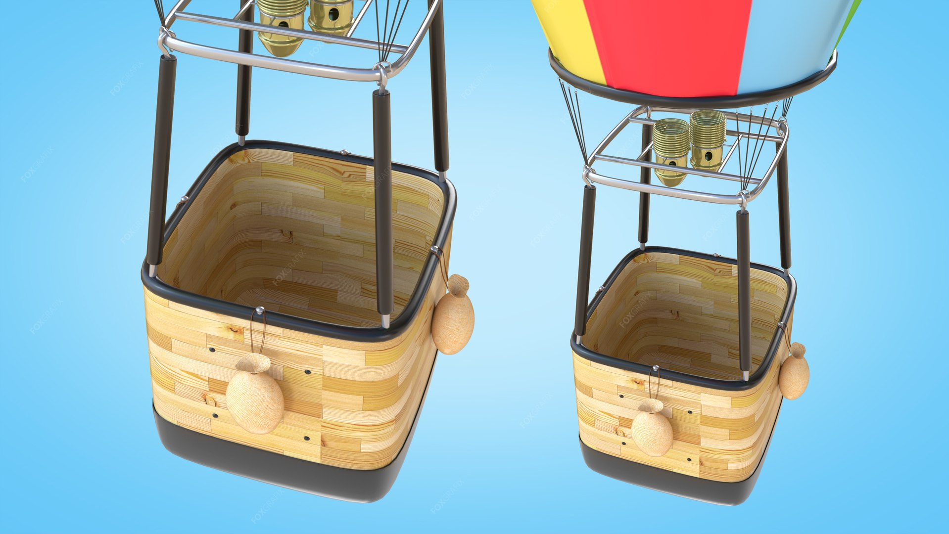Hot Air Balloon Low-poly 3D Model - TurboSquid 2100596