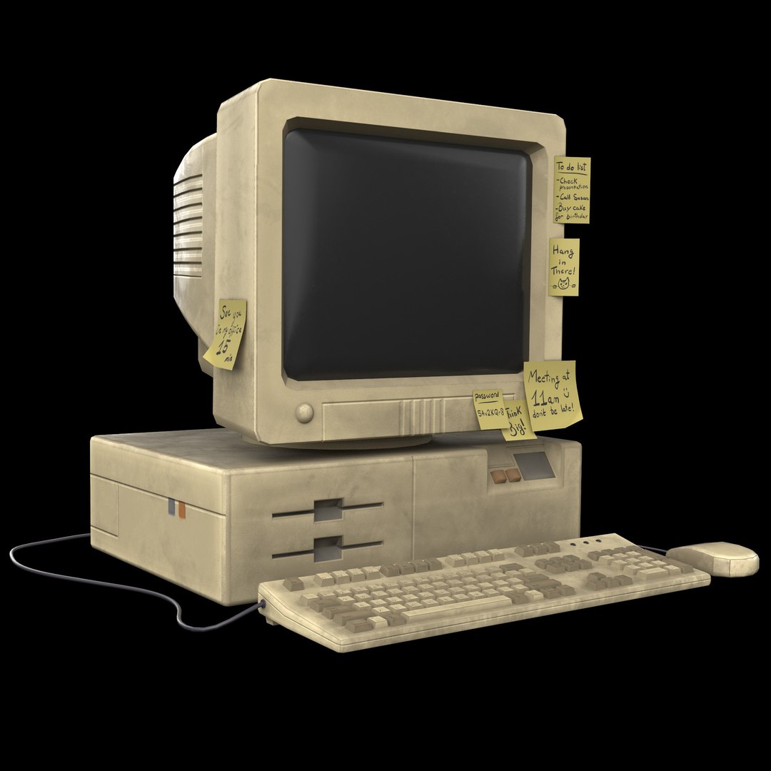 Old Computer 3D Model - TurboSquid 1944161